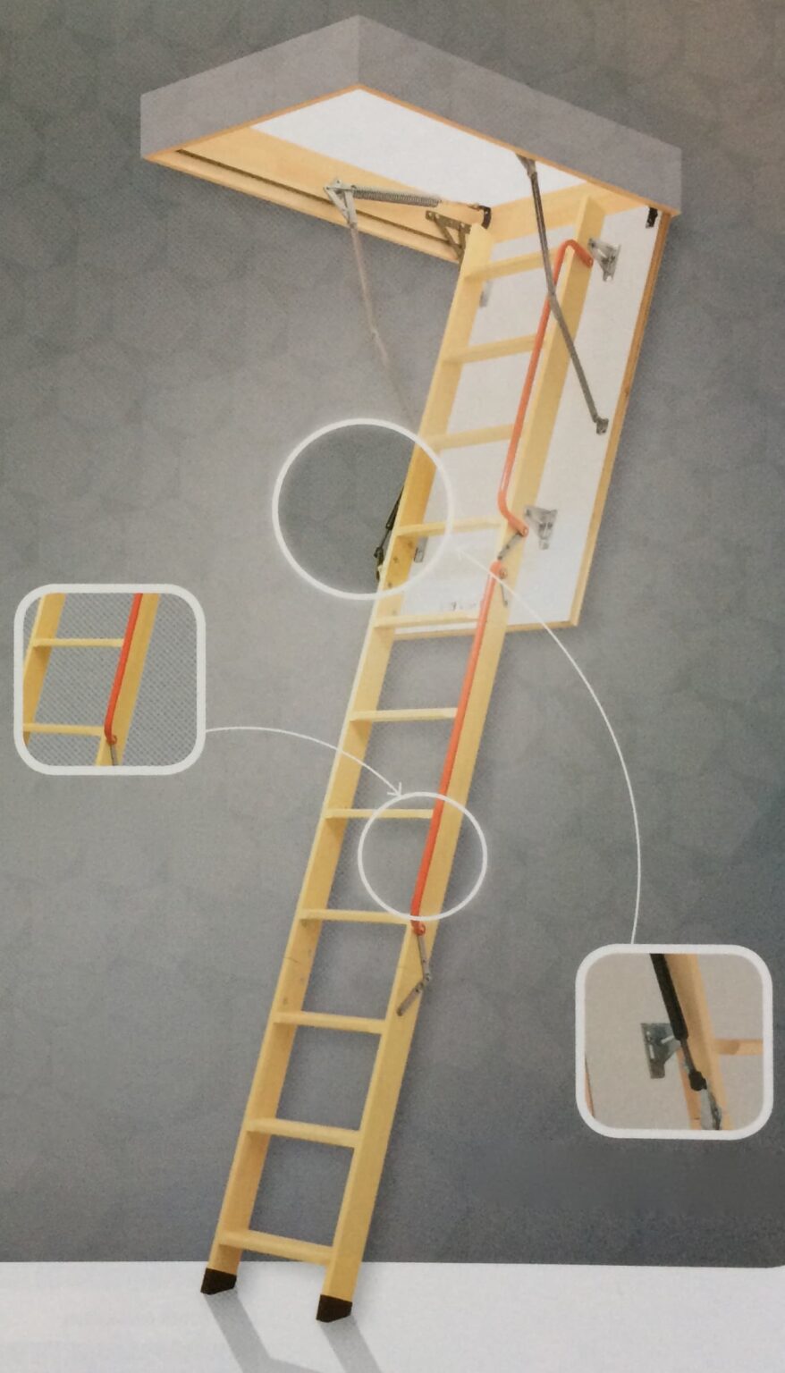 Timber Bi-folding Loft Ladder (Deluxe) - Empire Lofts